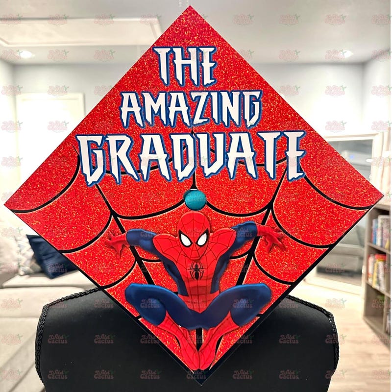 Spiderman Graduate - Etsy