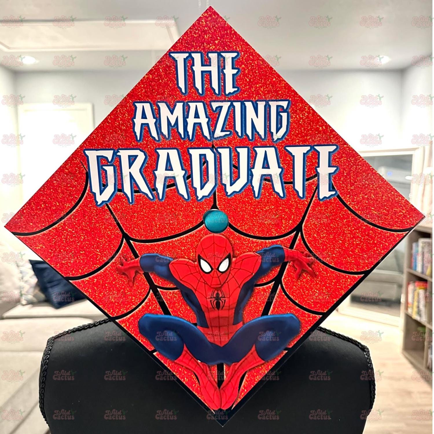 Spiderman Printed Gradtion Cap Topper - Etsy