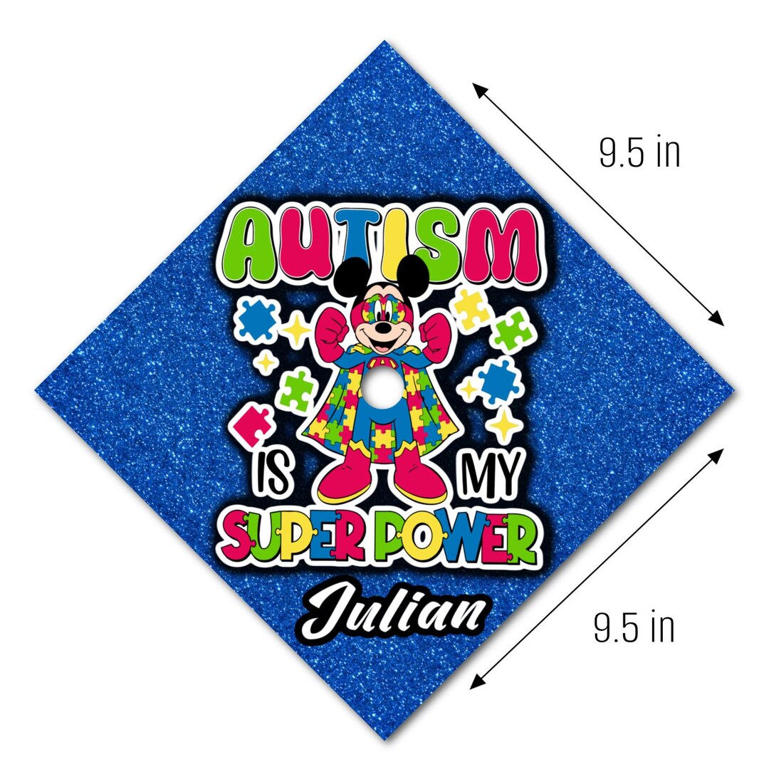 Austism Graduation Cap Topper - Etsy