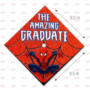 Spiderman Printed Gradtion Cap Topper - Etsy