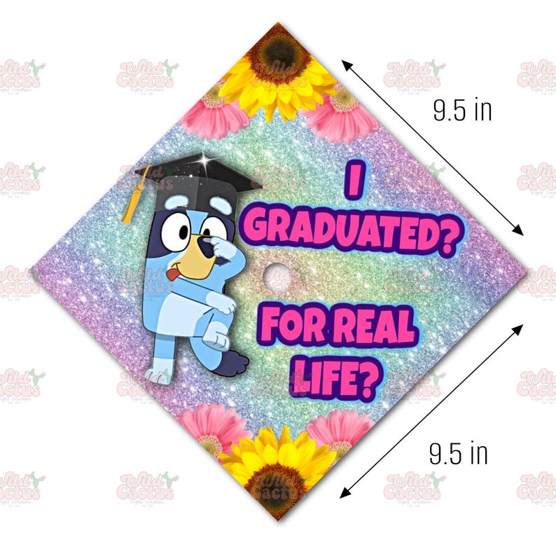 Bluey Graduation Cap Topper - Etsy