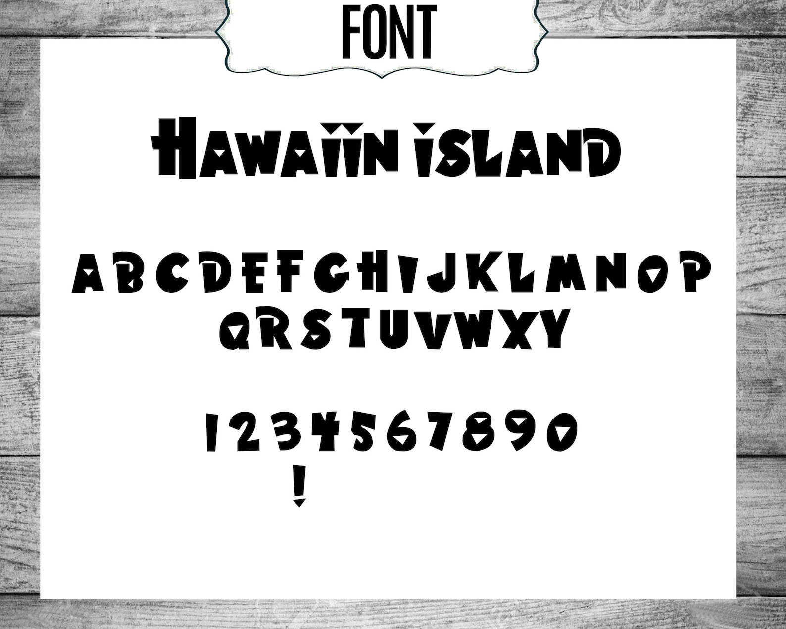 Aloha Hawaii Font Opentypeface OTF Other Styles: Hawaiin | Etsy