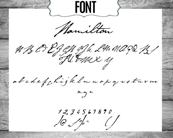 1800s Handwriting Font