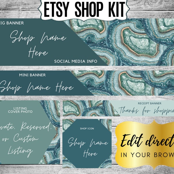 Teal Banner - Etsy