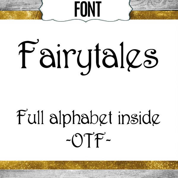 Fairy Tale Font - Etsy