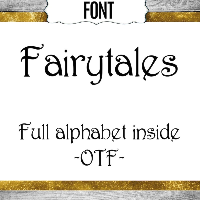 Fairy Tale Font - Etsy
