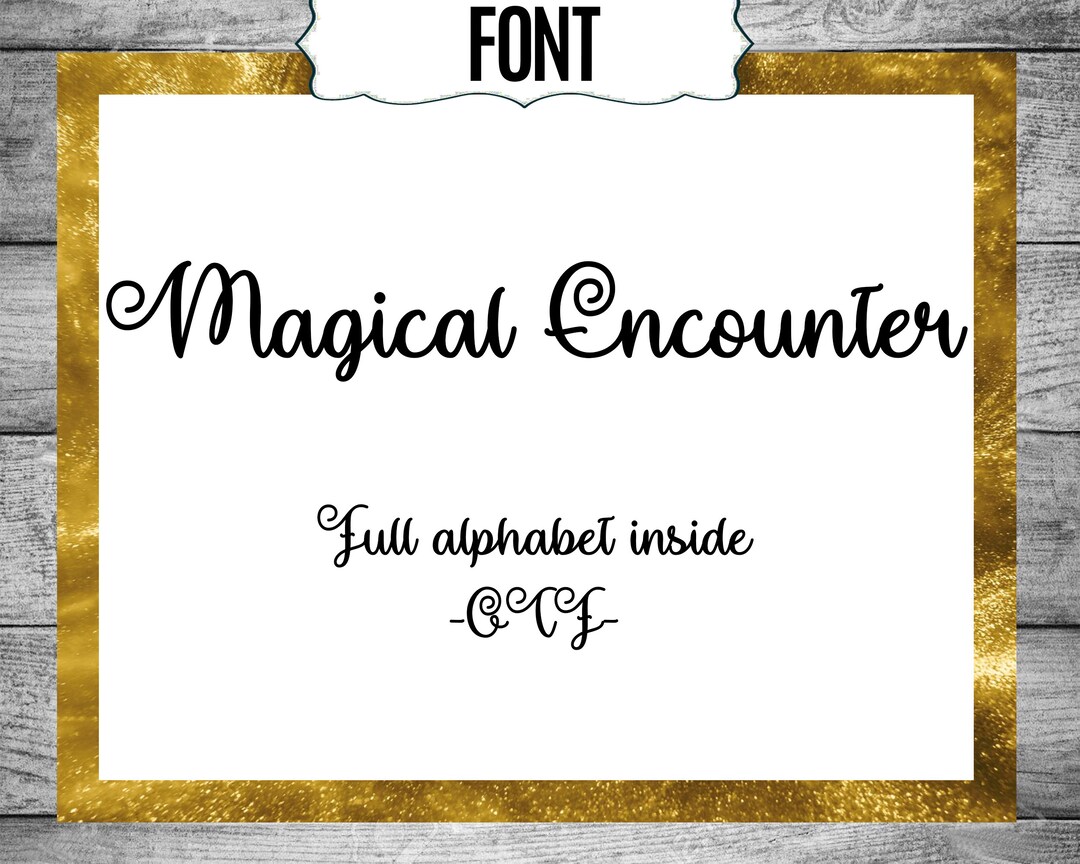 Magical Encounter Font OTF Beautiful Handwritten Font Styles: Magical ...