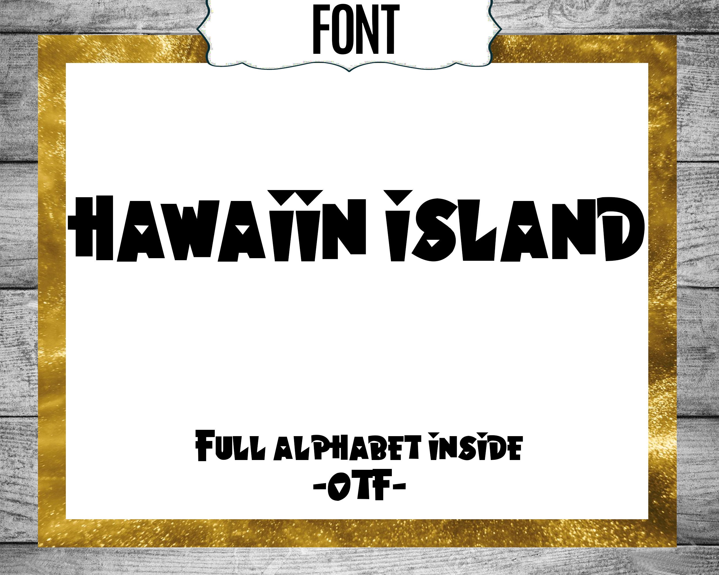 Aloha Hawaii Font Opentypeface OTF Other Styles: Hawaiin - Etsy UK