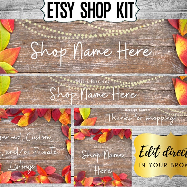 Leaf Banner - Etsy