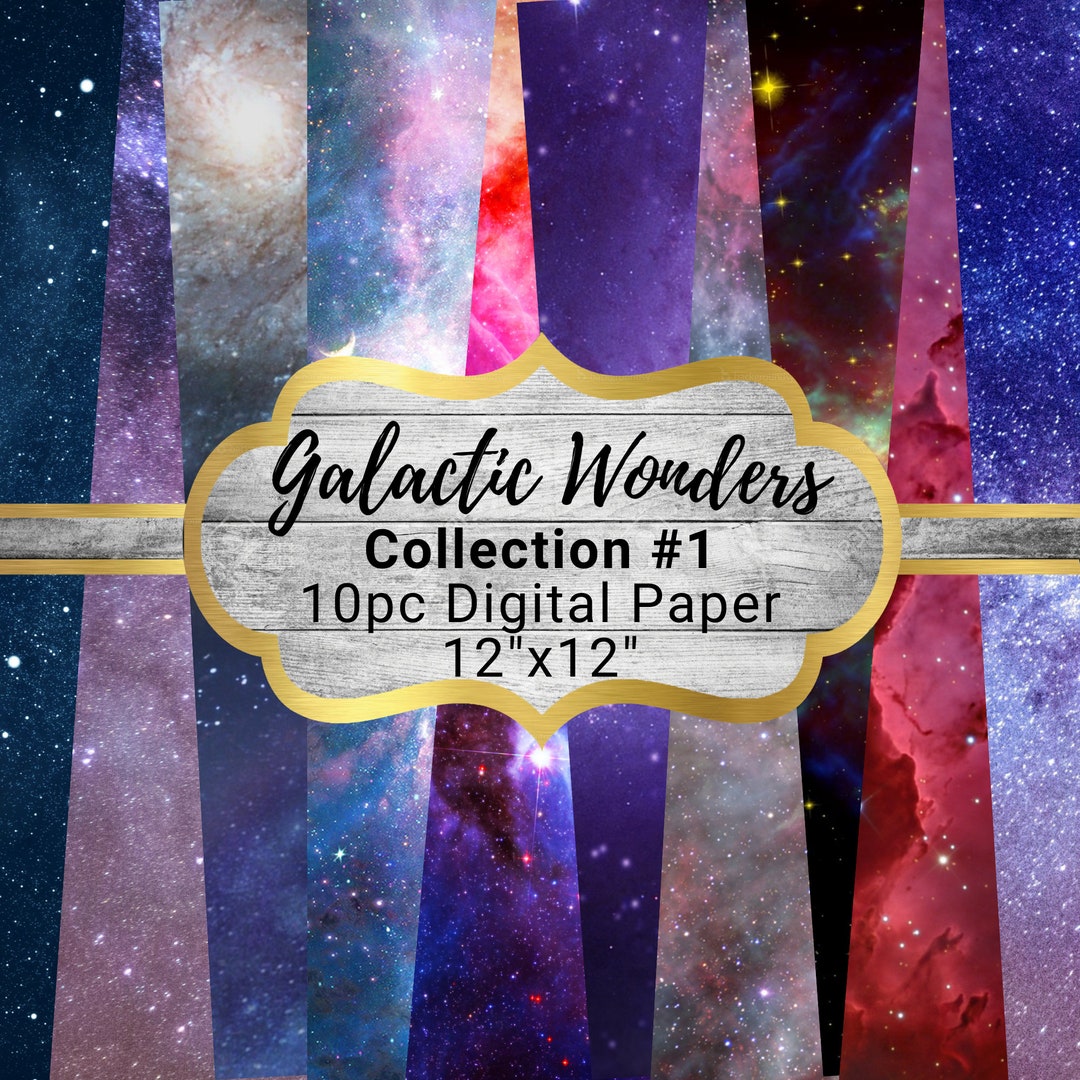 Galaxy Collection #1 Galactic Wonders Digital Paper | 10 Designs ...