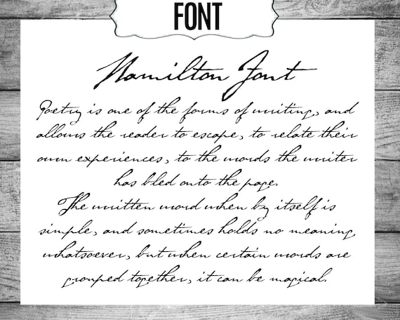 1800s Handwriting Font