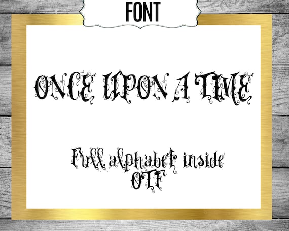 Storybook Font Once Upon A Time