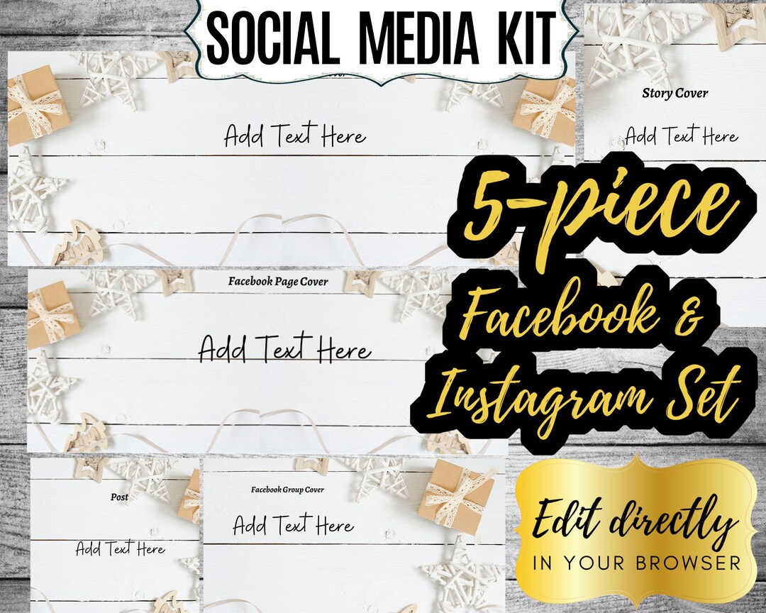 Rustic Craft Trinkets Social Media Kit Facebook Page, Group, & Profile ...