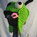 Green Alien Dog Aviator Hat - Etsy