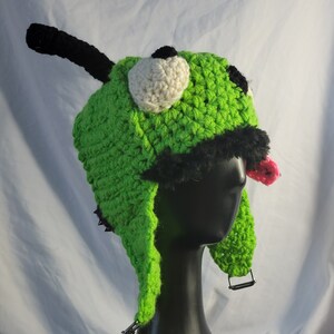 Green Alien Dog Aviator Hat - Etsy