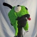 Green Alien Dog Aviator Hat - Etsy