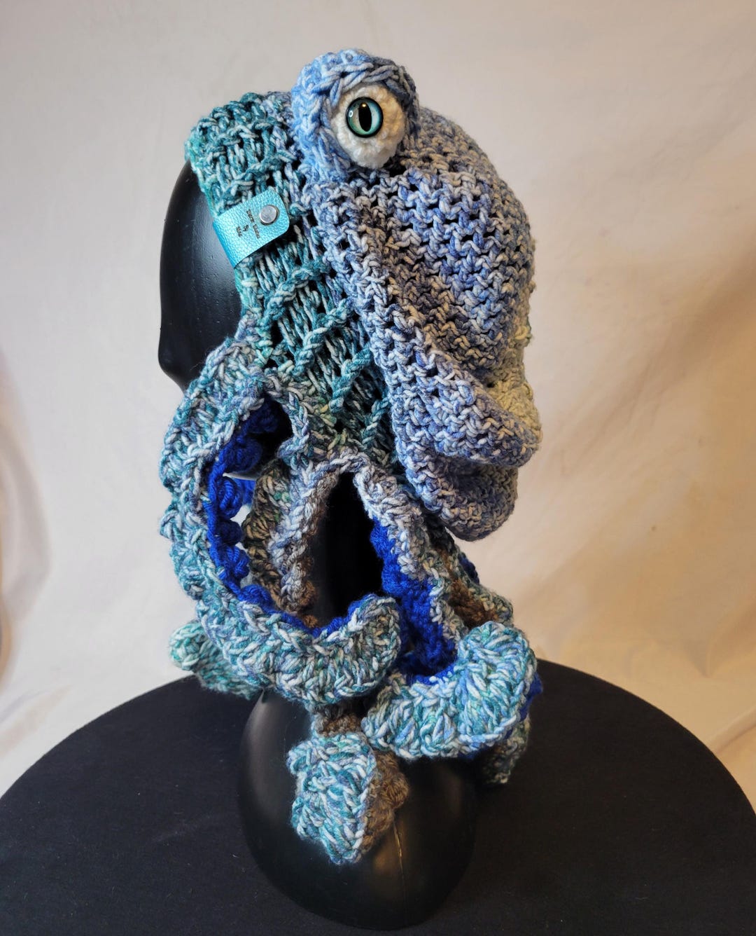 Blue Octopus Hat With Blue and Grey Tentacles - Etsy