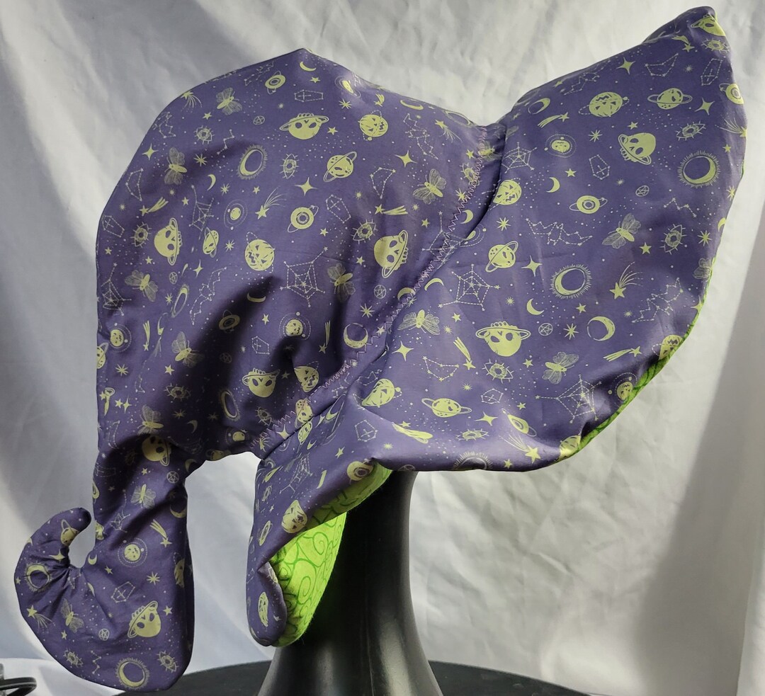 Purple Magic Floppy Witch Hat - Etsy