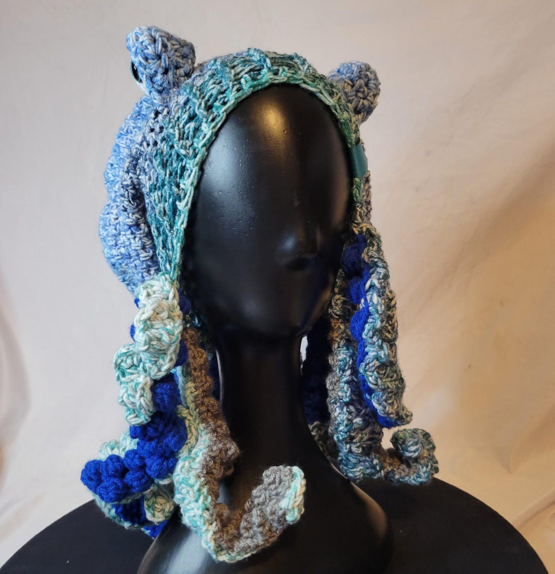 Blue Octopus Hat With Blue and Grey Tentacles - Etsy