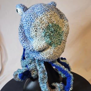 Blue Octopus Hat With Blue and Grey Tentacles - Etsy