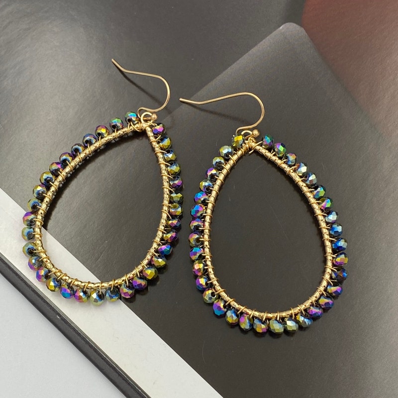 Wire Wrapped Hoops - Etsy