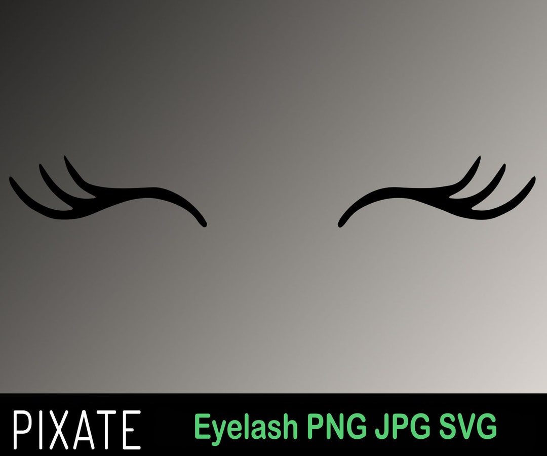 Eyelash Digital File PNG SVG JPG - Etsy