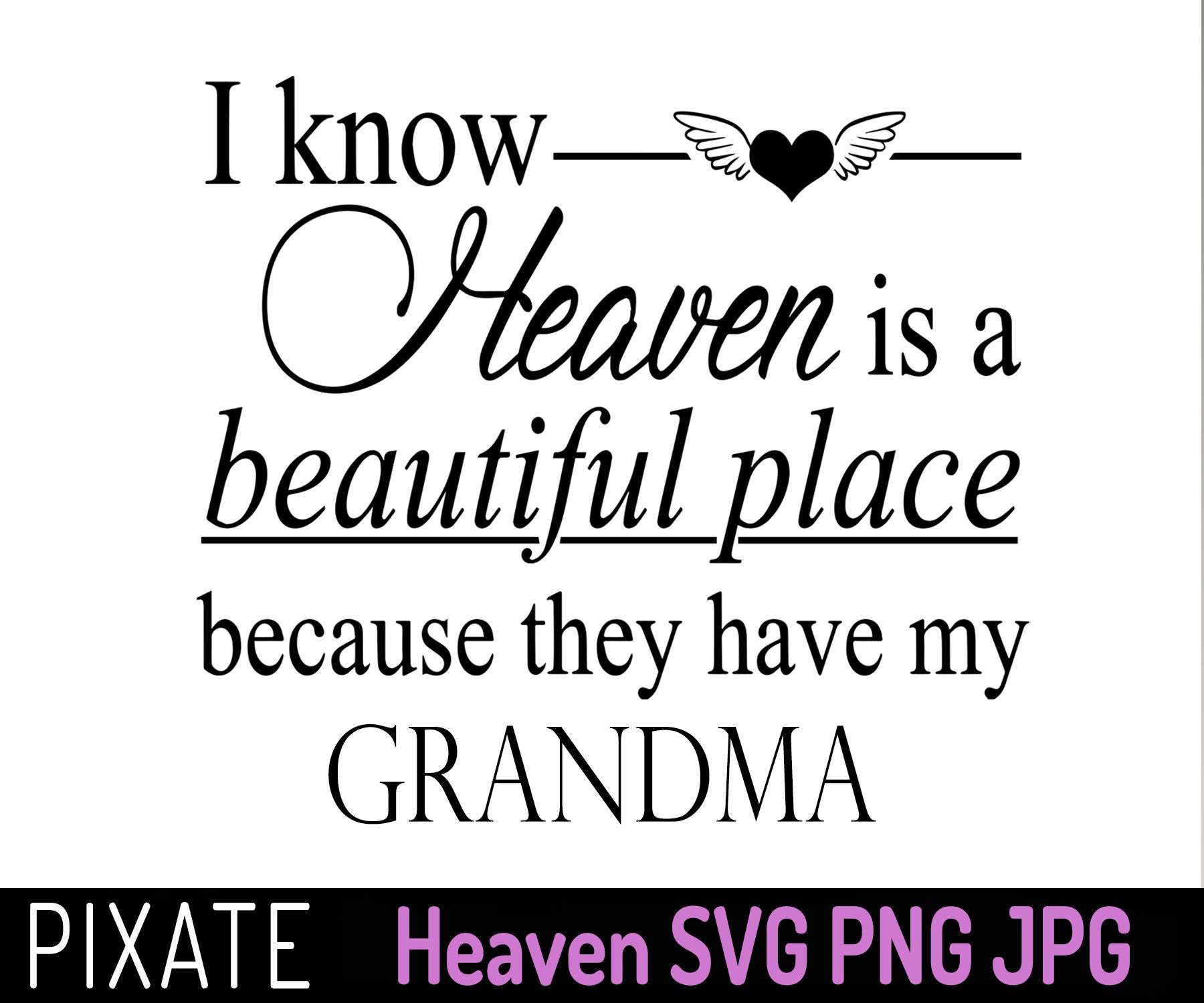 I Know Heaven is A Beautiful Place Because They Have My - Etsy Australia