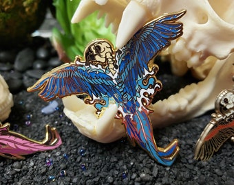 Alligator Enamel Pin Set Gold Rainbow Metal Glow in the Dark | Etsy