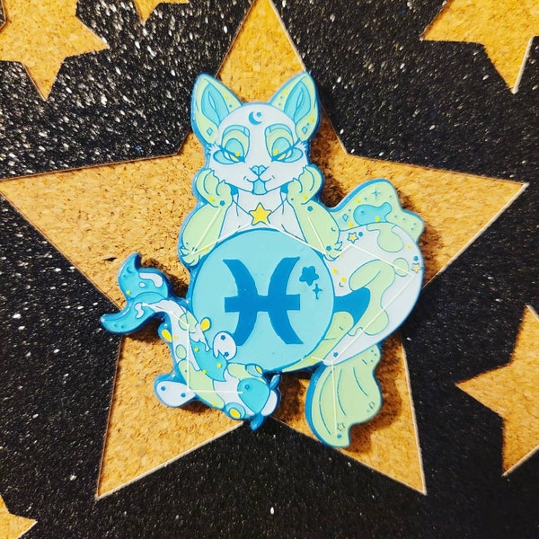 Zodiac Enamel Pin - Etsy