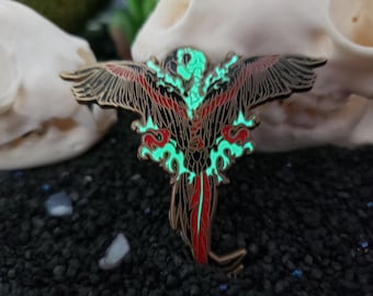 Alligator Enamel Pin Set Gold Rainbow Metal Glow in the Dark | Etsy