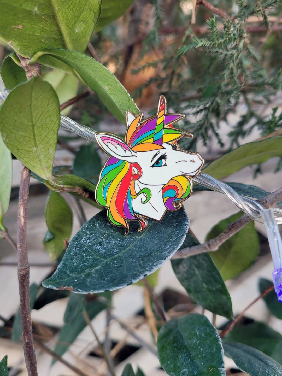 Original Rainbow Unicorn Enamel Lapel Pin Horse Deer - Etsy