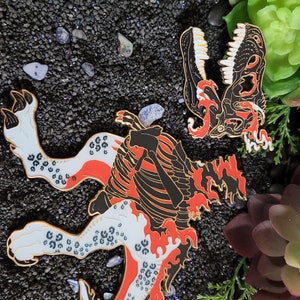 Moving TREX Head Pin - Tyrannosaurus Rex Enamel Pin Disappear Dinosaur ...