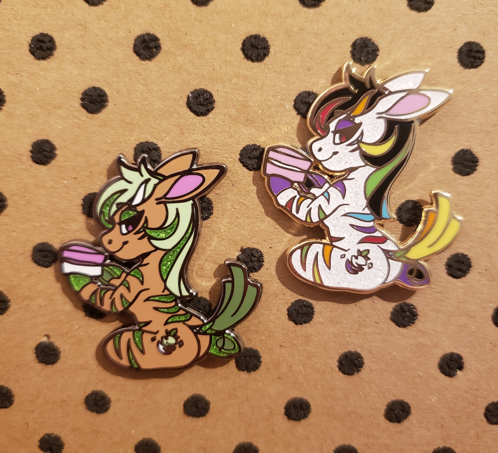 Onion Cakes Fursona Pin - Enamel Lapel Pin Brooch Zedonkey Zebra Donkey ...