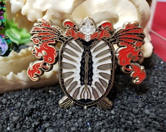 Alligator Enamel Pin Set Gold Rainbow Metal Glow in the Dark - Etsy