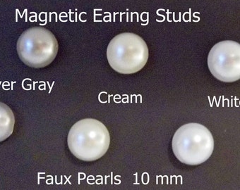 Magnetic Pearl Earrings - Etsy