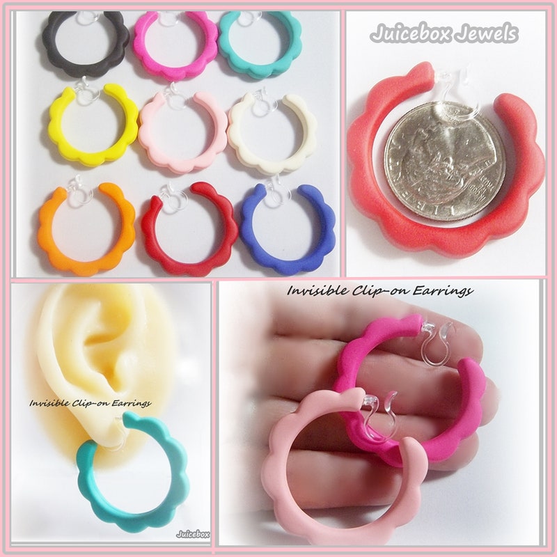 Plastic Hoop Earrings - Etsy