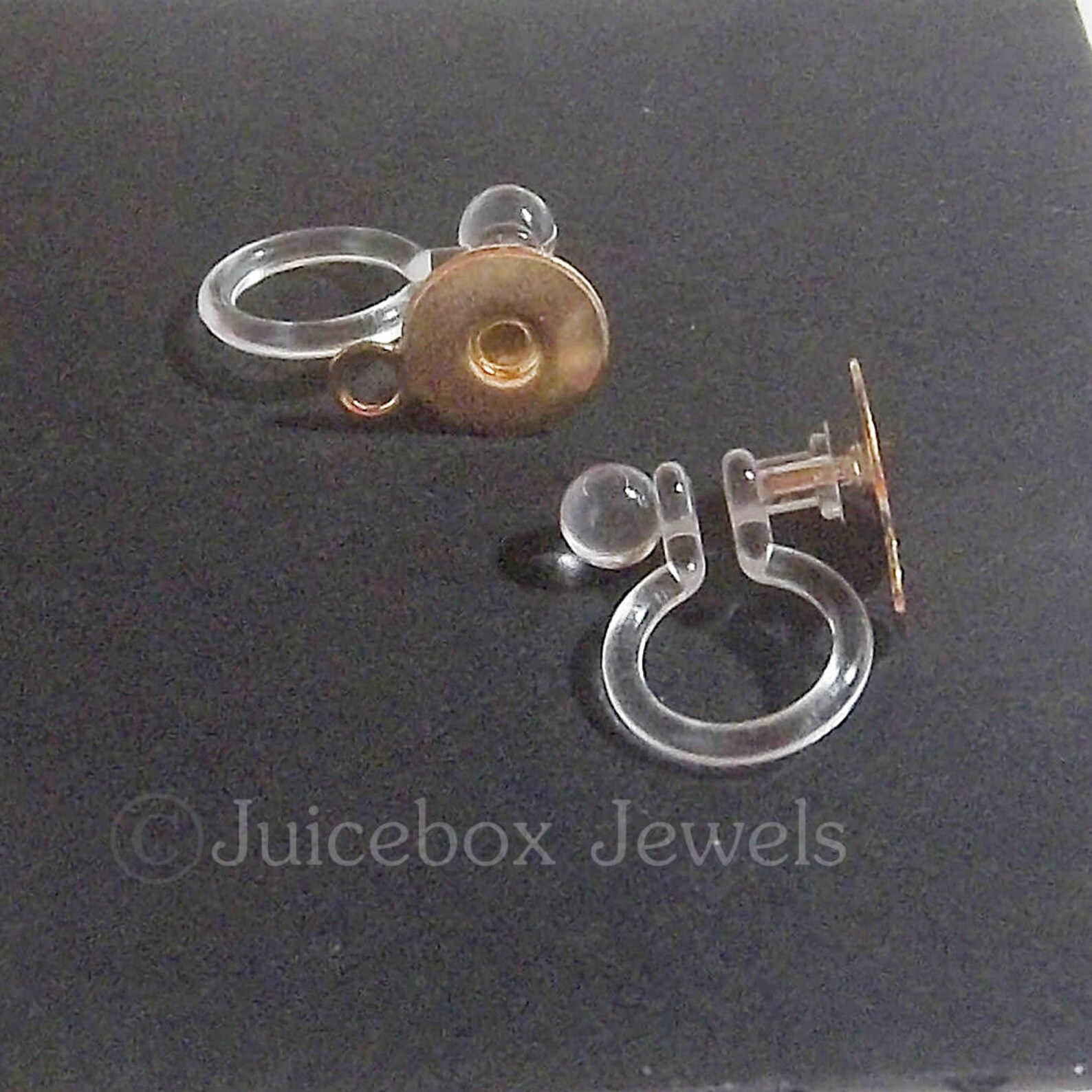 3/6 Pairs DIY Invisible Clip On Earring FindingGold Plated | Etsy