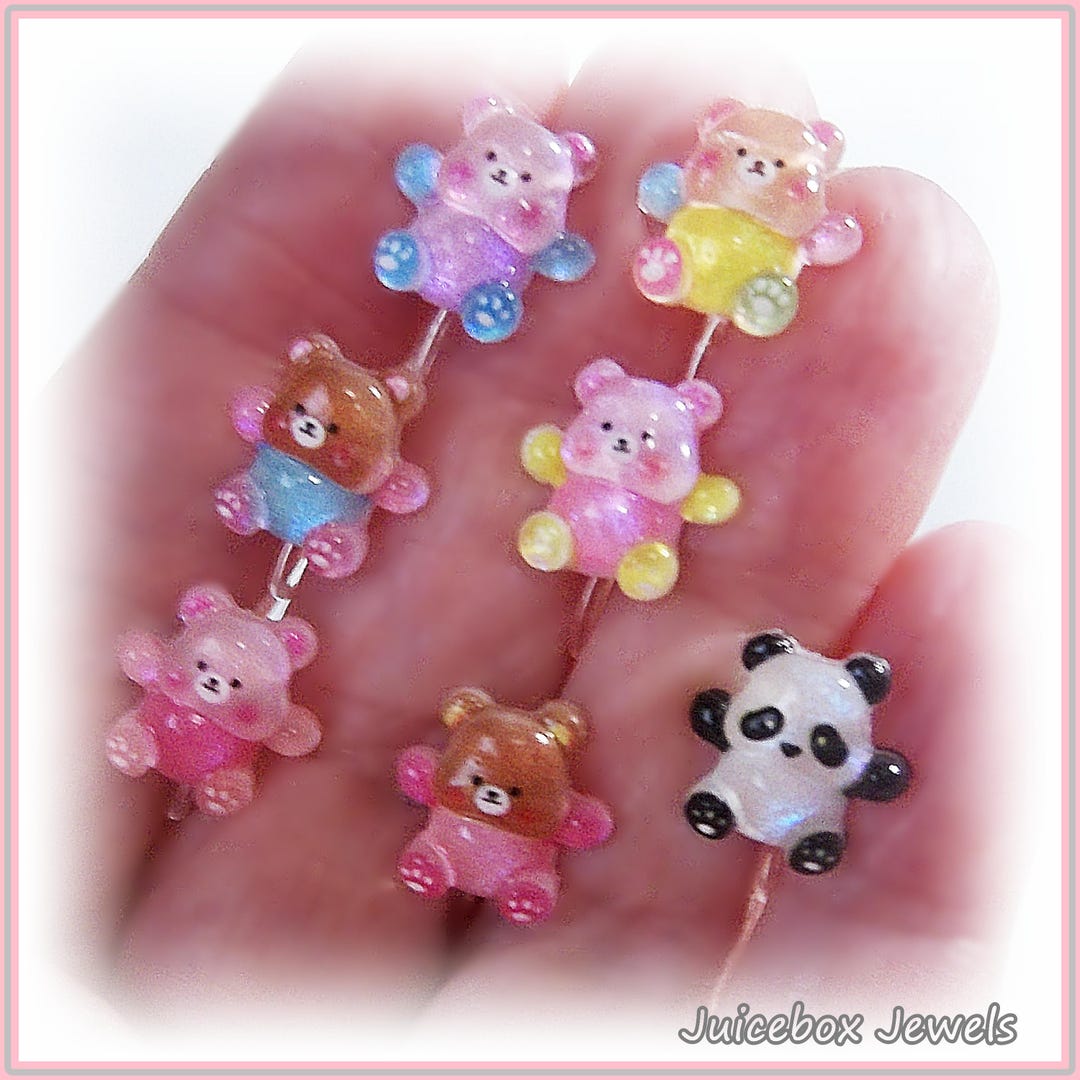INVISIBLE Clip-on Teddy Bear Stud Non-pierced Earring, 11mm, No Metal ...