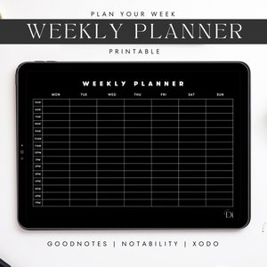 Digital Weekly Planner - Digital + Printable | Goodnotes for iPad ...