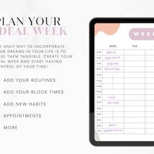Digital Weekly Planner - Digital + Printable | Goodnotes for iPad ...