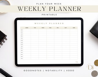 Digital Weekly Planner - Digital + Printable | Goodnotes for iPad ...
