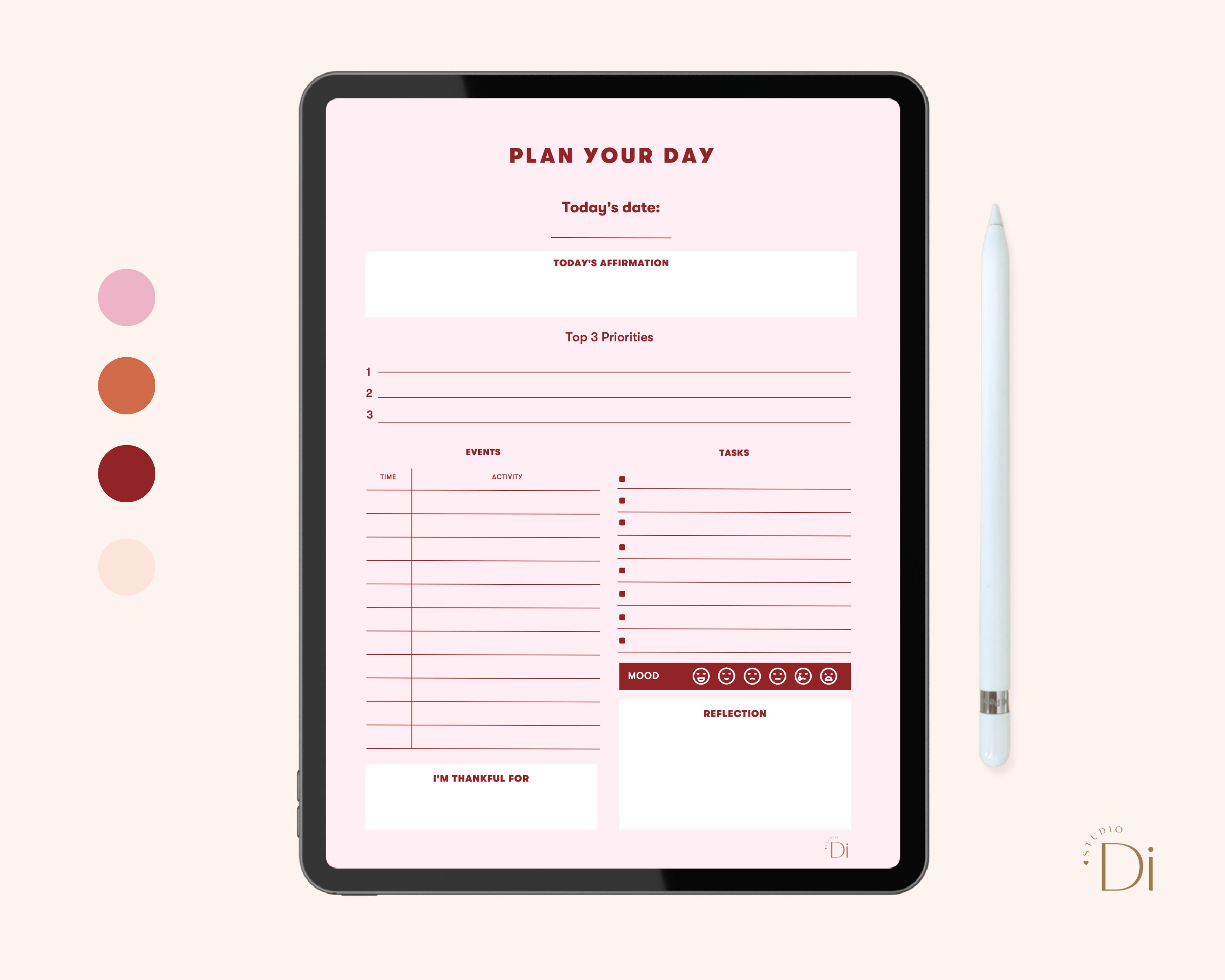 Plan Your Day Planner | Daily Planner, Everyday Planner. Ideal Schedule ...