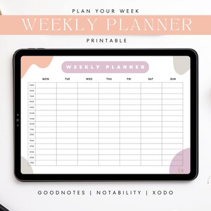 Digital Weekly Planner - Digital + Printable | Goodnotes for iPad ...