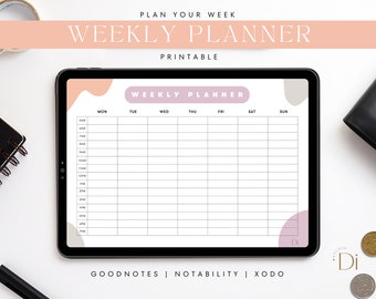 Digital Weekly Planner - Digital + Printable | Goodnotes for iPad ...