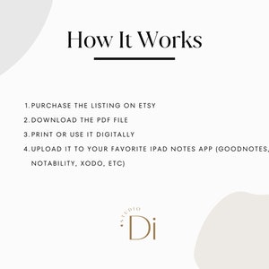 Digital Weekly Planner - Digital + Printable | Goodnotes for iPad ...