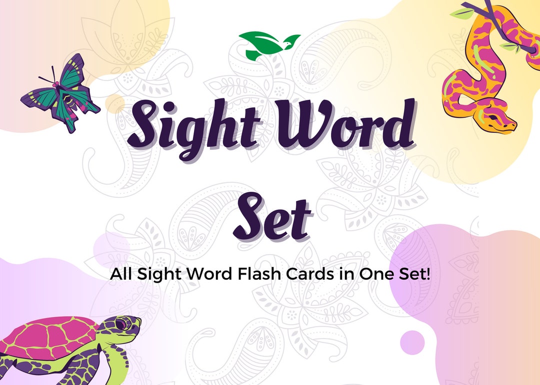 Sight Word Pack - Etsy