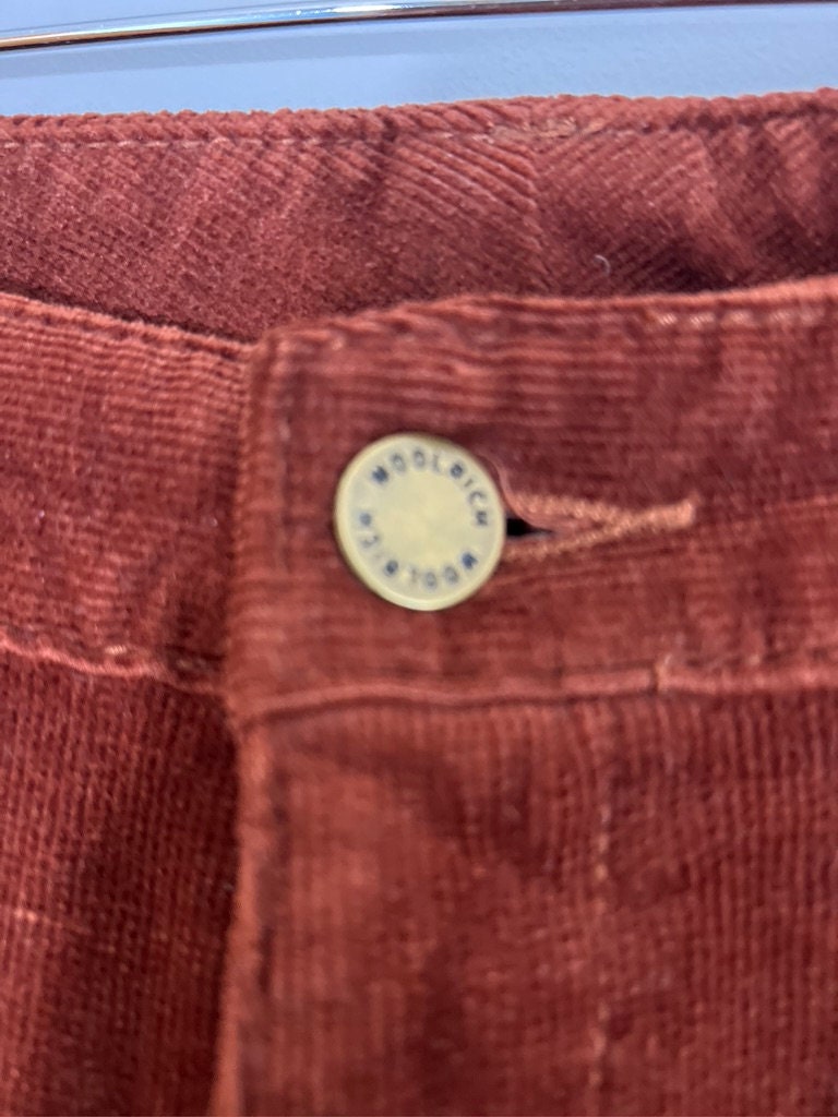 Woolrich Rust-colored Microcord Mid-rise Pants - Etsy