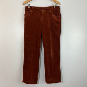 Woolrich Rust-colored Microcord Mid-rise Pants - Etsy