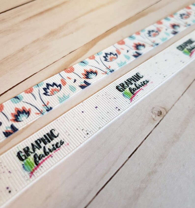 Custom Printed Ribbon by the Yard | Etsy