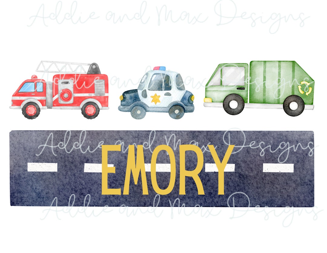 Community Helper Trucks PNG, Rescue Vehicles Trucks PNG, Little Boys ...